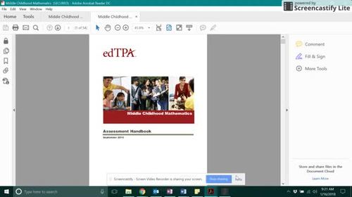 edTPA Secondary Math Complete Checklist for all 15 Rubrics: Goal Level 3/4