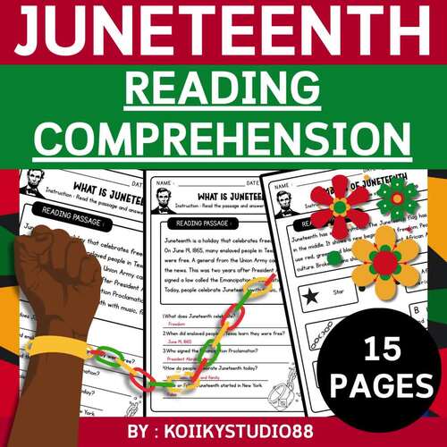 Juneteenth Reading Comprehension Worksheets for Grades 2–3 | Nonfiction ...