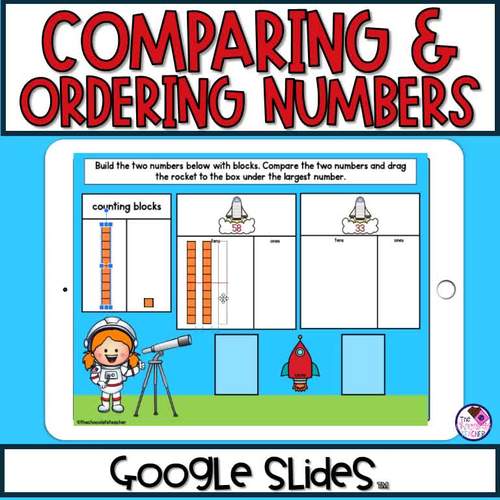 Comparing Numbers | Ordering Numbers | First Grade Math | Google Slides™
