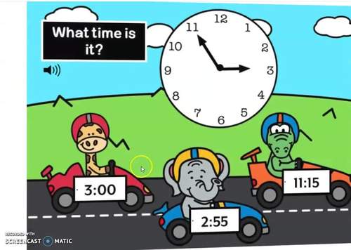 Boom Cards™ Telling Time to the Nearest 5 Minutes by Leigh's Library