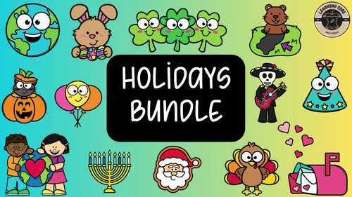 Holiday Bundle Math Literacy PreK Kindergarten First TK UTK by Learning ...