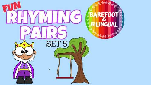 Rhyming Clipart Pairs Set 5 - Fun Rhyming Words Clipart | TPT