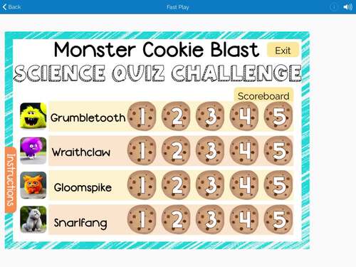 Science Trivia Quiz Game, Boom Cards - Grade 5 or 6 by Teacher Kay's ...