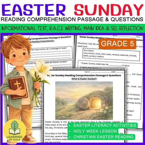 Easter Sunday Reading Comprehension Passage & Questions | Grade 5