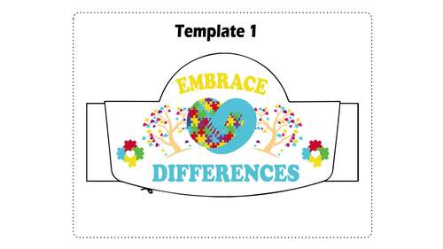 Autism Awareness HATS | COLOR CUT AND PASTE HAT ACTIVITY | MAKE HATS CRAFT