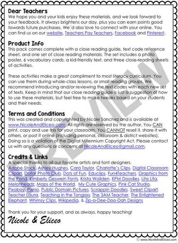 Arctic Wolf Close Reading Passage Activities by Nicole and Eliceo