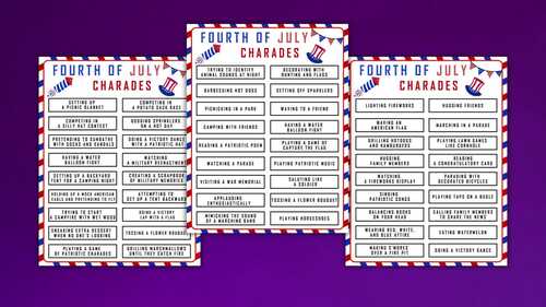 Patriotic Game 4th of July Party Independence Day Activities for Kids ...