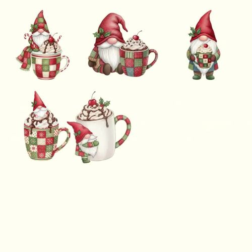 Gnome Cozy Christmas Mug PNG • 17 Digital Clipart Files | TPT