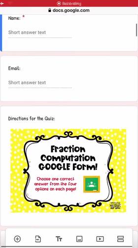 Google Classroom Fraction Computation DIGITAL | TPT