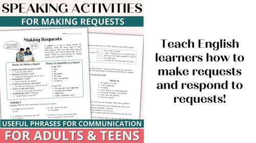Adult ESL Speaking Activities for Conversational English - Making Requests