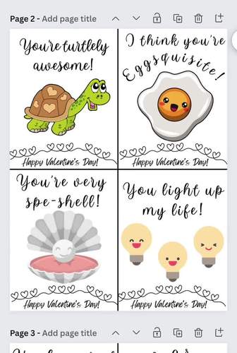 Valentine Punny Cards/Tags for Students, Staff or Family - Printable