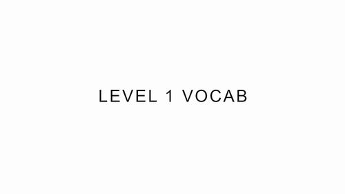 Level 1 Vocab by American Sign Language Resources | TPT