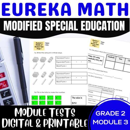 Special Education Engage NY {Eureka} Math Grade 2 Modified Mid End ...