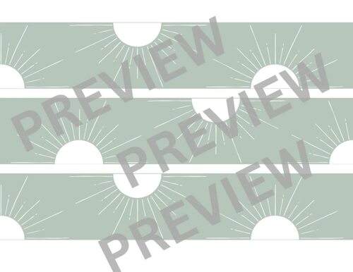 Calm Colors Printable Bulletin Boarders by Episode in Elementary