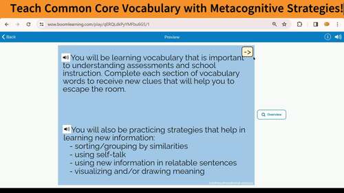 Common Core Vocabulary for High School - List 3 by Of Mouth and Mind - SLP