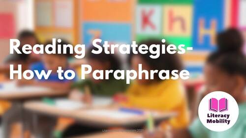 NO PREP Paraphrasing Practice: Reading Comprehension PowerPoint & ELA ...