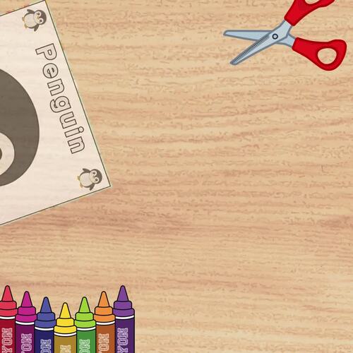 Penguin Craft Template-Winter Bulletin Board Craft-Cut & Paste Activity ...