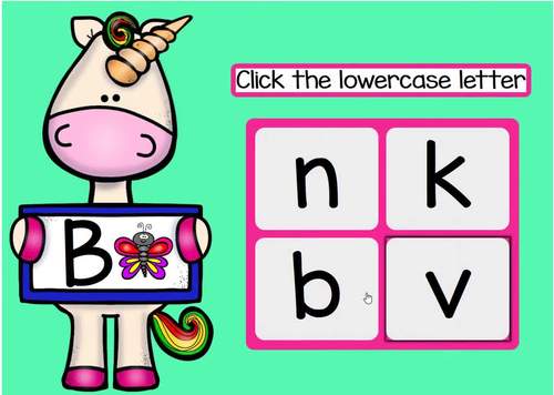 Boom Cards - Alphabet Match by Miss Rainbow Education | TPT