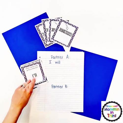 Contractions Game l Contraction Activity l Reading Station l ZOINKED ...