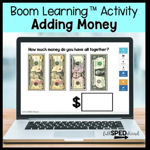 How Much US Money? Boom™ Cards Activity by Full SPED Ahead -- Heather ...