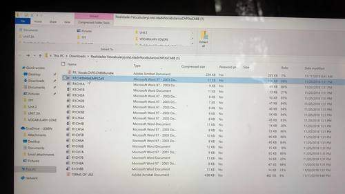 Realidades 1 Vocabulary Bundle Ch PE to Ch 8B - The Ultimate Bundle