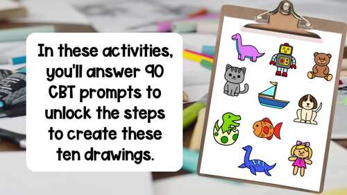 CBT Directed Drawing SEL Counseling Activity Cognitive Behavioral ...