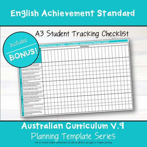 V9 Australian Curriculum ENGLISH ACHIEVEMENT STANDARD CHECKLISTS ...
