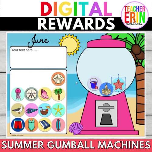 Digital Rewards Gumball Machines SUMMER Months - Beach, Swimming Pool ...