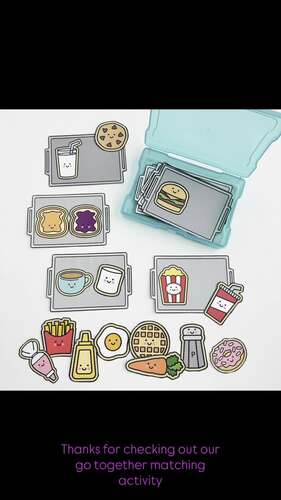 Go Together Matching Activity Speech Therapy by Candy Apple Speech