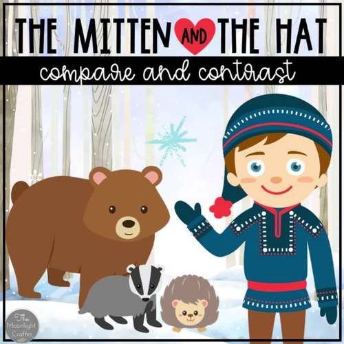 The Mitten and The Hat by Jan Brett Compare and Contrast | TPT