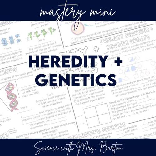 Mastery Mini - Heredity and Genetics by Science with Mrs Barton | TPT