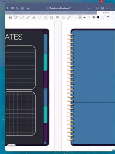 $1 Bird Digital Notebook with Tabs - 6-Subjects - Goodnotes and ...