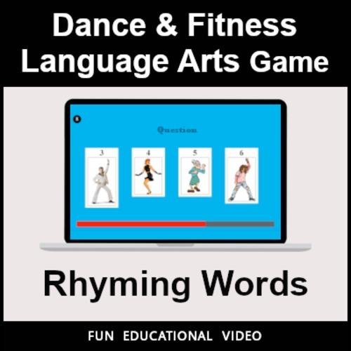 Rhyming Words - Dance & Fitness ELA Game – Educational Fun Video by ...
