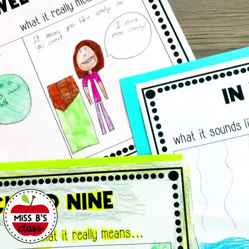 Drawing Idioms Activity (Literal and Nonliteral Figurative Language ...