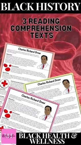 Black History - Charles Richard Drew Reading Comprehension Worksheets