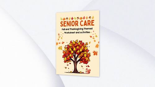 Thanksgiving Dementia Worksheets For Senior Adult by The Flexible Brain