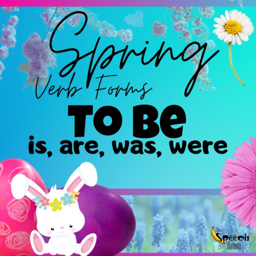 Spring Linking Verbs: is, are, was, were {Digital Task Cards} | TpT