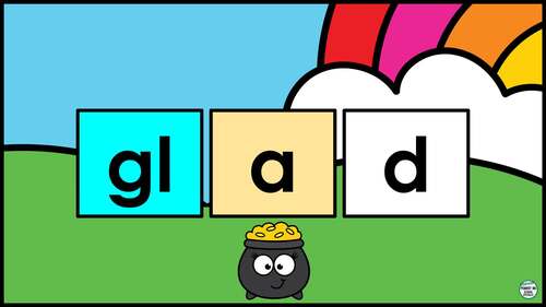 St. Patrick's Day Beginning Blends with Short Vowels | Digital CCVC Phonics