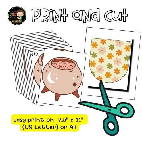 Groovy Halloween Bulletin Board Kit What's Brewing October Door Decor ...