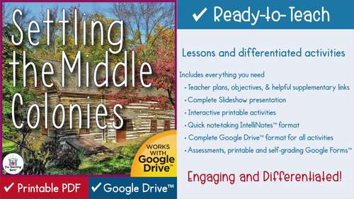 Settling the Middle Colonies United States History Unit by The Teaching ...