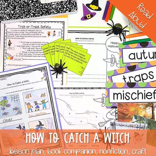 How to Catch a Witch Lesson Plan, Book Companion, and Craft | TPT