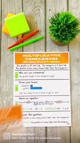 Anchor Charts | 4th Grade | All OA Standards | 11 Posters | TPT