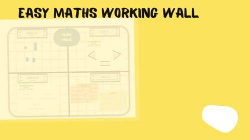 Maths Working Wall Year 1 Key Stage 1 KS1 Autumn Term by SR Primary