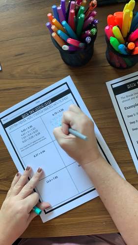 Break 1 Addend Apart With Decimals Mental Math Addition Strategy Extra ...