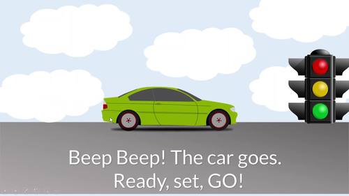 Speech Therapy: Interactive Vehicle Book: Early Language, Teletherapy