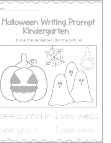 Halloween Writing Prompt | Hands-on Halloween Writing Prompt Worksheet