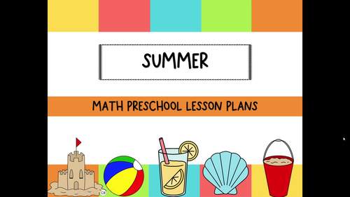 Summer Math Preschool Lesson Plans by Imaginative Play Academy- Natasha ...