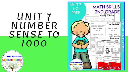 Number Sense to 1,000 - Illustrative Math Unit 7 | TPT