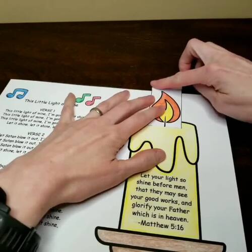 Let Your Light Shine Bible Craft, This Little Light of Mine Sunday ...