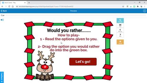 Christmas Activity | Winter Holiday Game | Boom Cards - No Prep | TPT